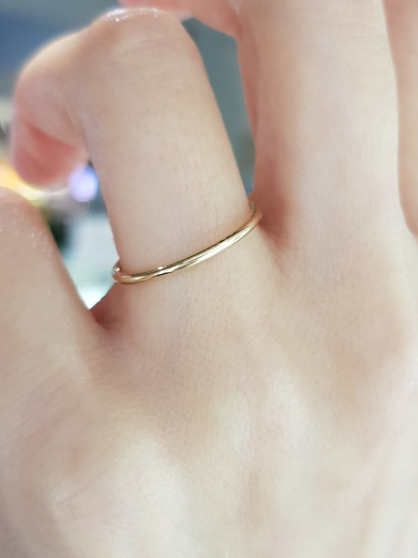 (사은품증정) 미니골드 14K 1.3mm 와이어 미스링 RRIM4202 - 현대Hmall