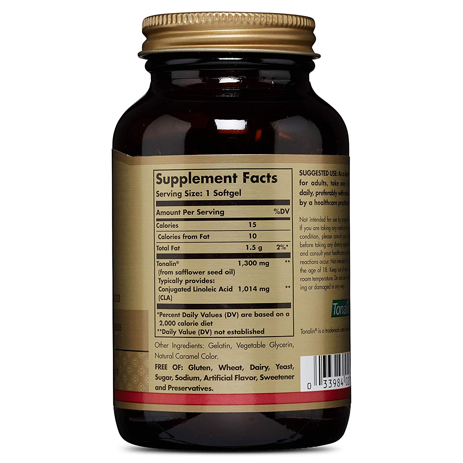 솔가 토날린 CLA 1300mg 60소프트젤 / Solgar Tonalin CLA 1300 Milligram Softgels ...