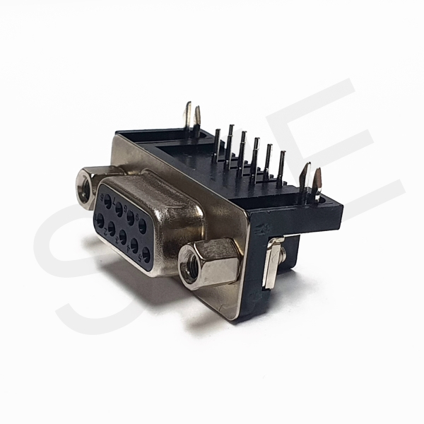 DS03-09F D-Sub 커넥터 기판용 FEMALE 앵글 타입 2열 9PIN : 커넥터 > 커넥터