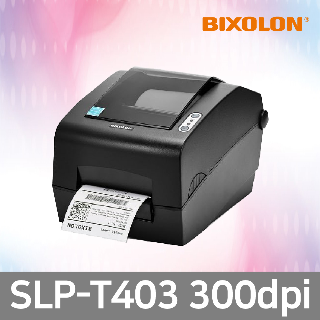 빅솔론 SLP-T403 300dpi 열전사 바코드 라벨 프린터 : 제벡스코리아