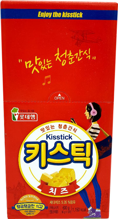 롯데 키스틱 체다치즈 600g(60gX10개입) 소시지 - CCC상점