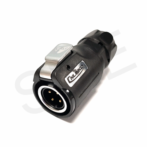 LP-16-C04PE-01-001 MALE 16파이 4P 플러그 원형 방수 커넥터 CNLINKO - 스위치올