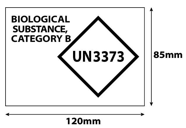 UN3373 라벨스티커 전염성물질의 항공운송 100장 > 위험물스티커 | 에덴티엠(주) 보안스티커, 산업안전라벨,UN라벨,롤라벨 전문