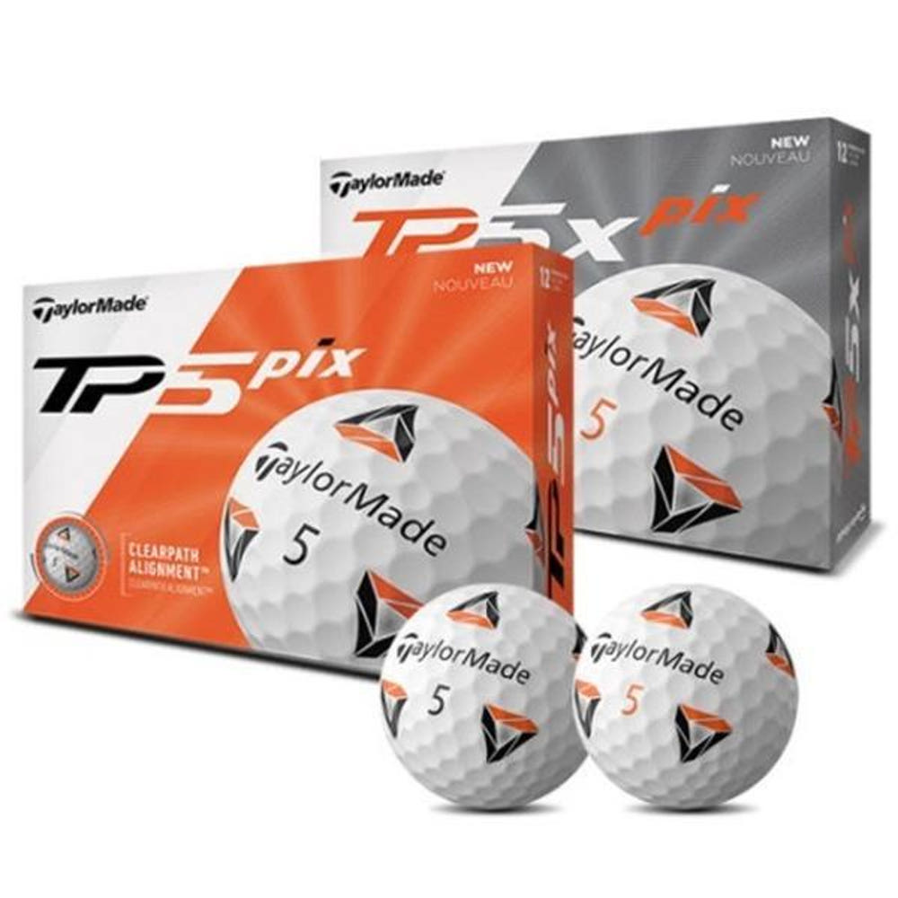 테일러메이드 테일러메이드 리키파울러 골프공 TP5 TP5X PIX 픽스 우레탄 5피스 1박스(12알) - 위시버킷
