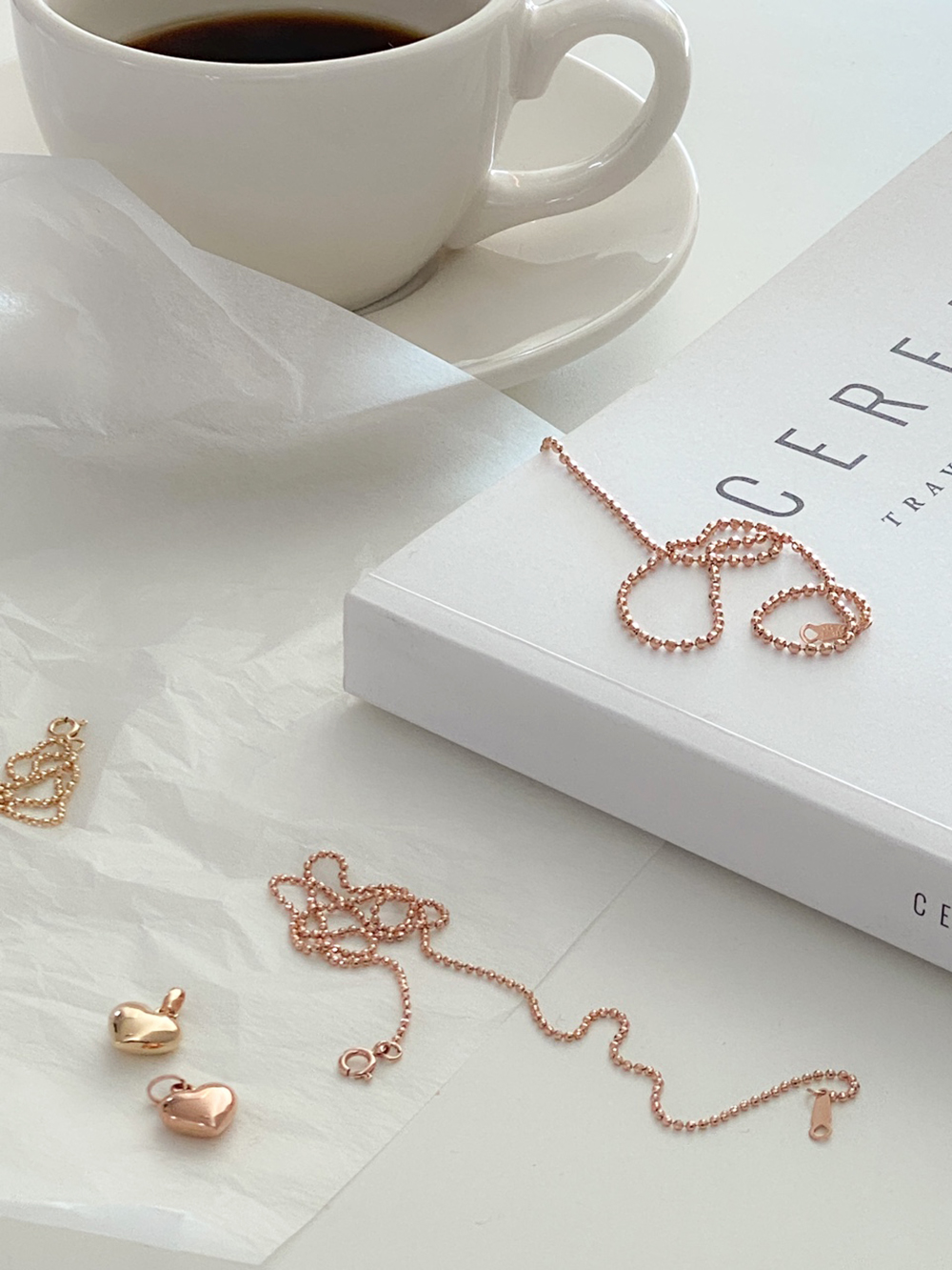 메이비투아 - 14k 18k 하트 통통 팬던트