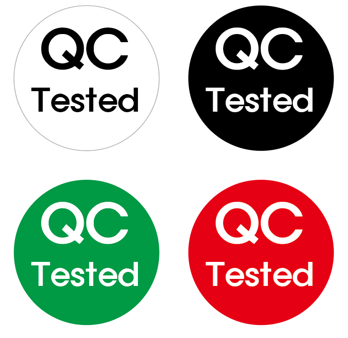 QC TESTED 스티커품질 QC 스티커 500개 > 기업스티커 | 에덴티엠(주) 보안스티커, 산업안전라벨,UN라벨,롤라벨 전문