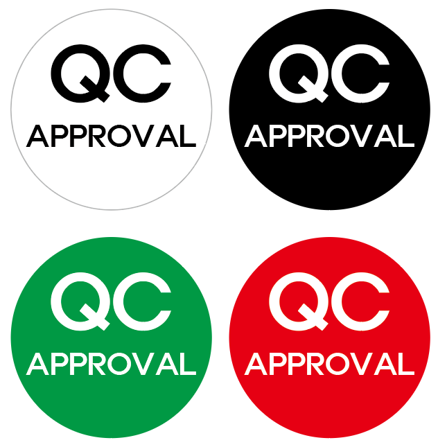 QC APPROVAL 스티커품질 QC 스티커 500개 > 기업스티커 | 에덴티엠(주) 보안스티커, 산업안전라벨,UN라벨,롤라벨 전문