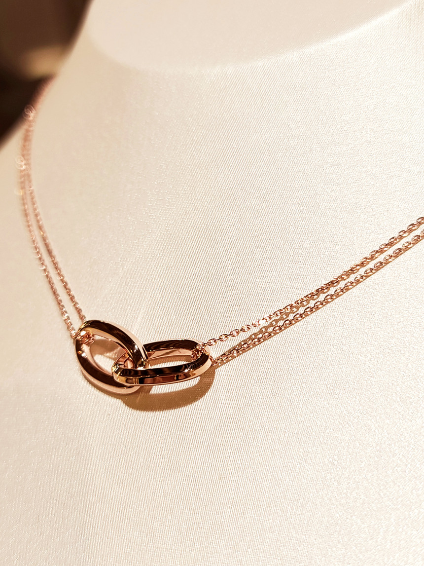 (사은품 증정) 미니골드 14K 45cm 고르테즈 오벌 목걸이 MZF00130 - 더현대닷컴