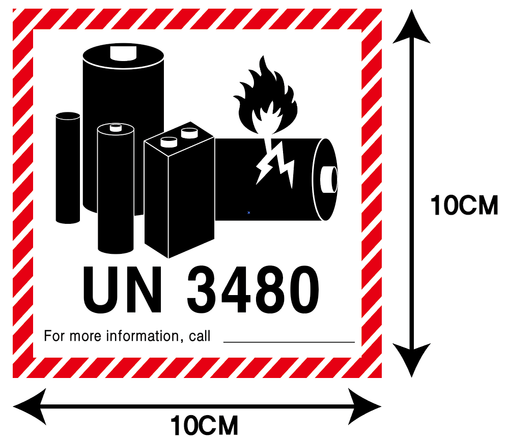 un3480 개정판 리튬 배터리 운송 스티커 500매(100mmx100mm) > 위험물스티커 | 에덴티엠(주) 보안스티커, 산업 ...