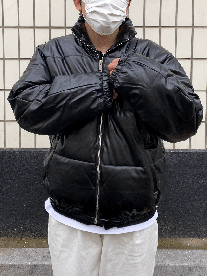 Fake leather wellon padding (2Color)