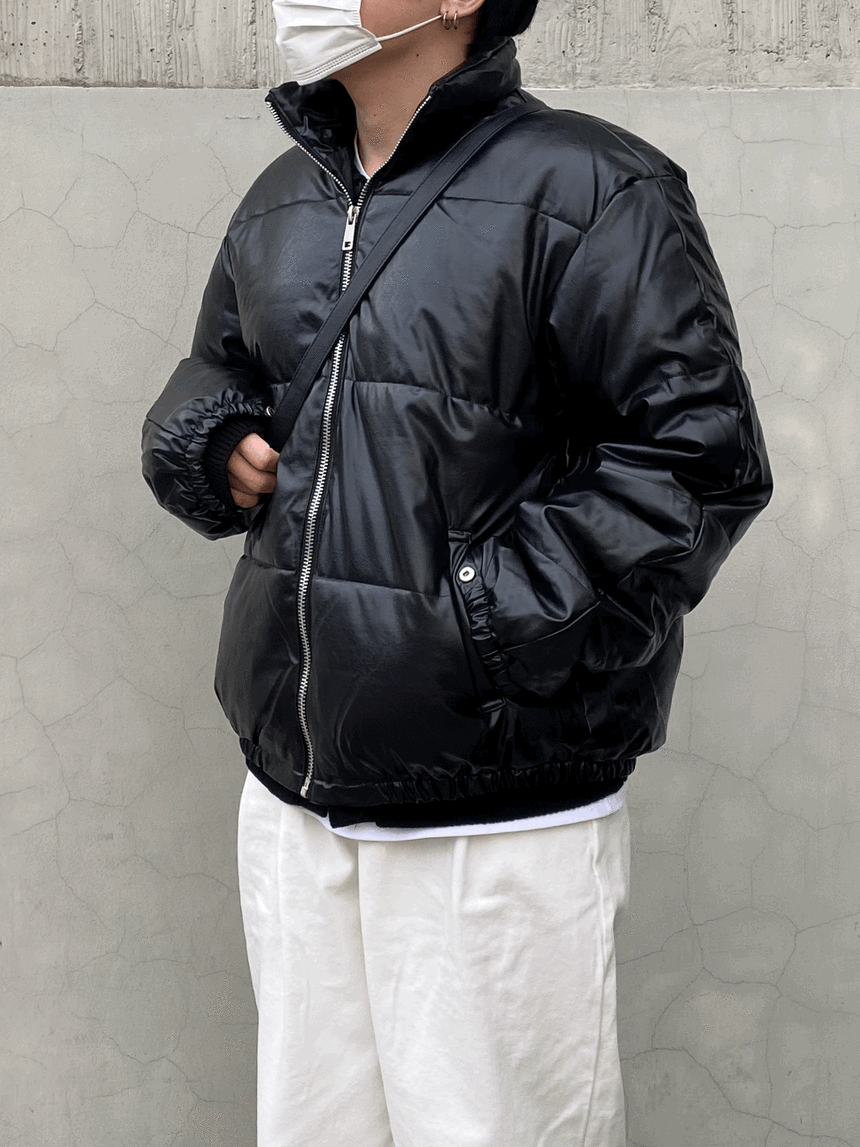 Fake leather wellon padding (2Color)