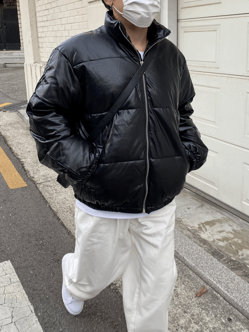 Fake leather wellon padding (2Color)