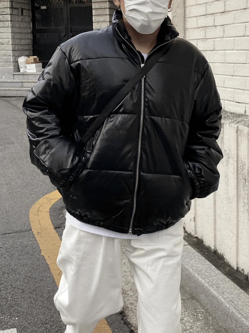 Fake leather wellon padding (2Color)