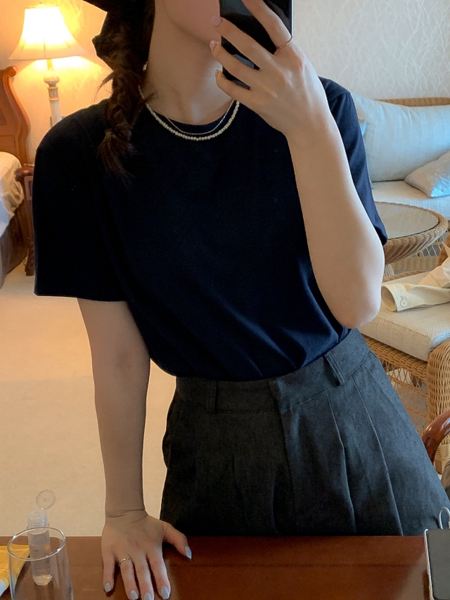 어베인 [재진행] FAVE 페이브 스프링 모달 반팔 티셔츠 (8color)