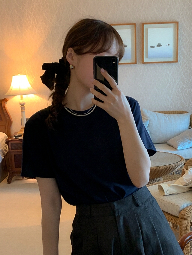 어베인 [재진행] FAVE 페이브 스프링 모달 반팔 티셔츠 (8color)