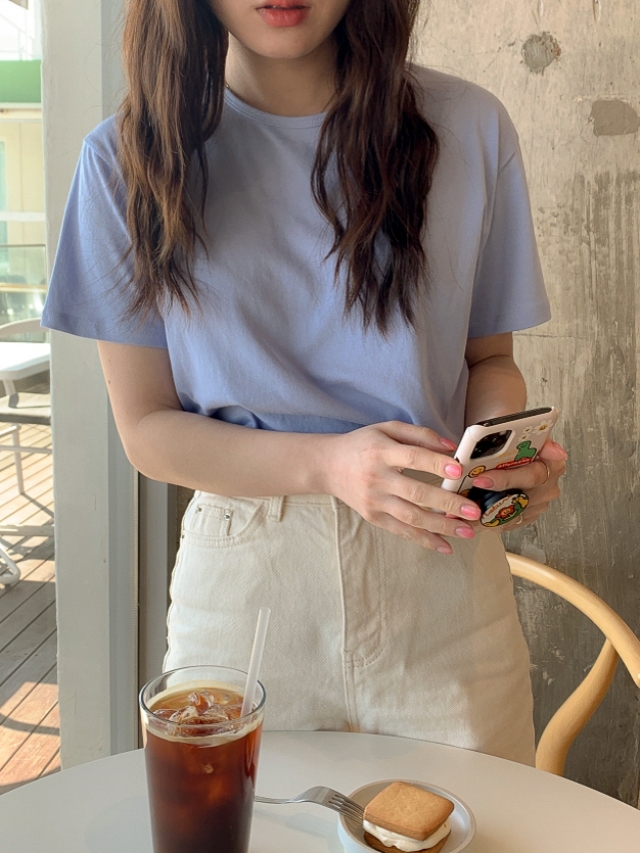 어베인 [재진행] FAVE 페이브 스프링 모달 반팔 티셔츠 (8color)