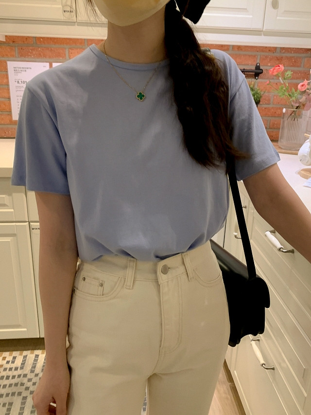 어베인 [재진행] FAVE 페이브 스프링 모달 반팔 티셔츠 (8color)