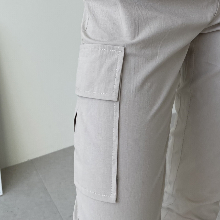 여성조커팬츠 여자조거팬츠 흰색 여름 린넨 키작녀 스판 카고 커플 밴딩 키큰여자 편한 바지