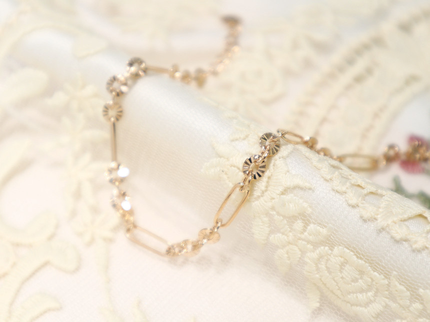 [로이드]14k 볼드 컷팅체인 Gold 팔찌 (LWB21059G) - 현대Hmall