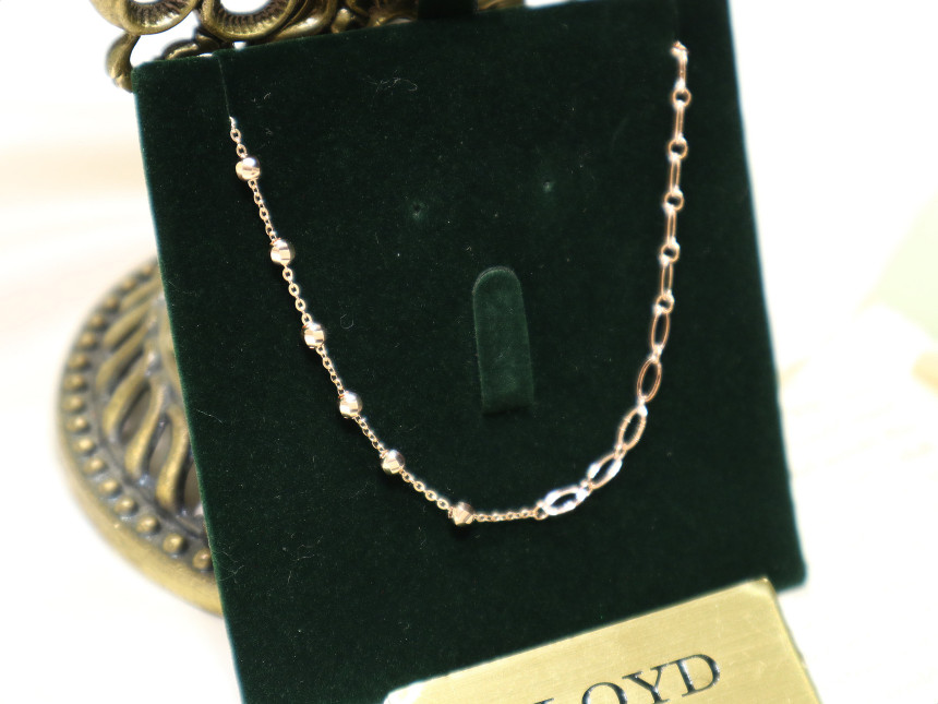 [로이드]14k 타원 링크볼 체인 Gold 팔찌 (LWB20V08) - 현대Hmall