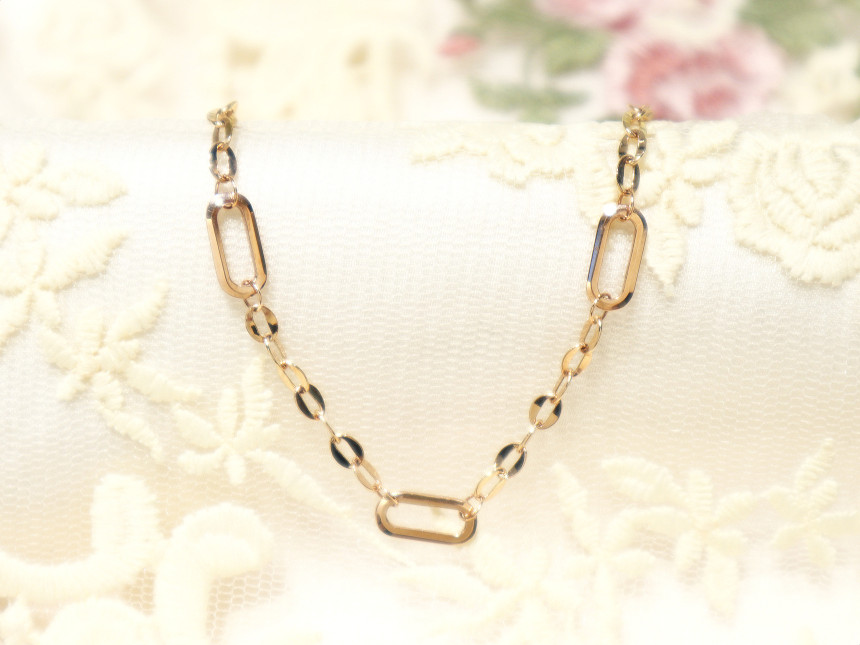 [로이드]14k 사각 링크체인 Gold 팔찌 (LWB22027G) - 현대Hmall