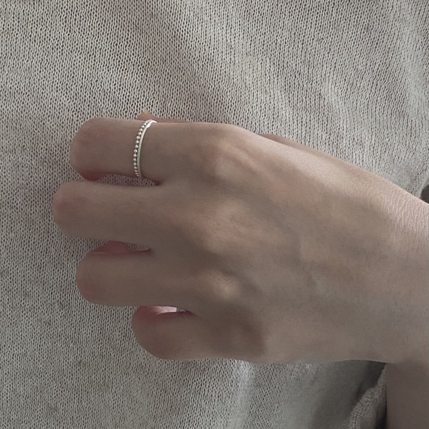 Salt chain silver ring 3types