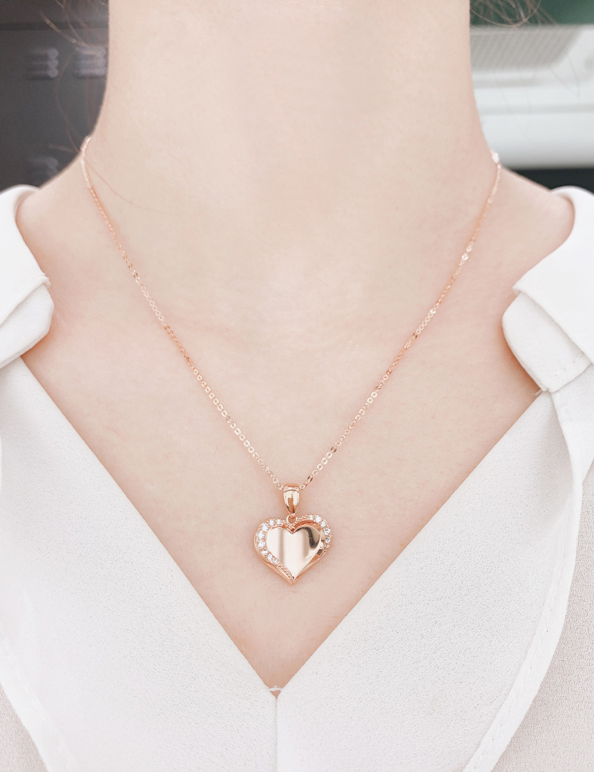 [로이드]14K 볼륨 하트 Gold 목걸이 (LNC21C95GLPP17061G) - 현대Hmall