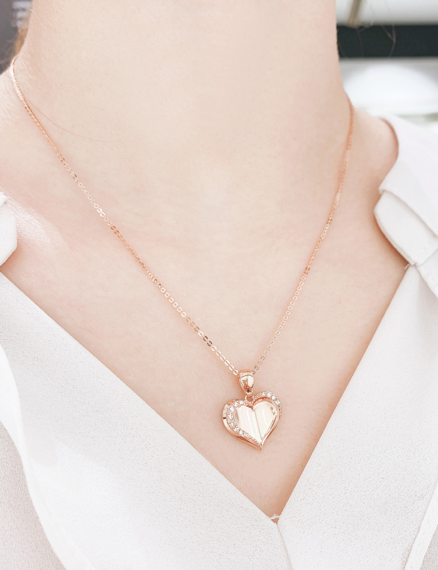 [로이드]14K 볼륨 하트 Gold 목걸이 (LNC21C95GLPP17061G) - 현대Hmall