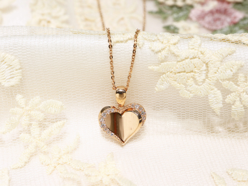 [로이드]14K 볼륨 하트 Gold 목걸이 (LNC21C95GLPP17061G) - 현대Hmall