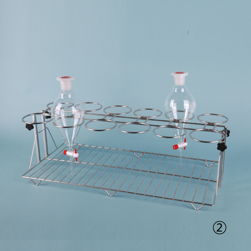 랩캠퍼스 - 스텐선 여두 랙 / 여두대 Separatory Funnel Rack / Funnel Rack