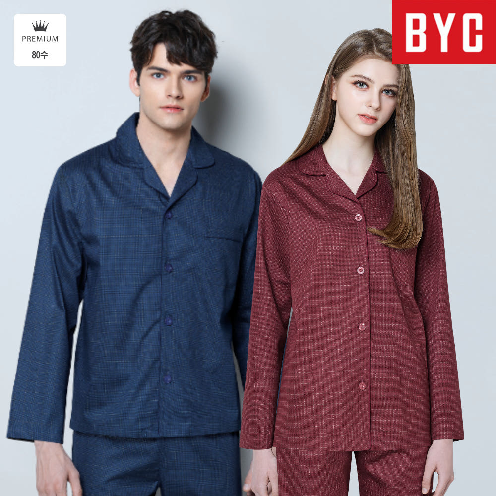 BYC 80수 격자 잠옷세트 : 이니네