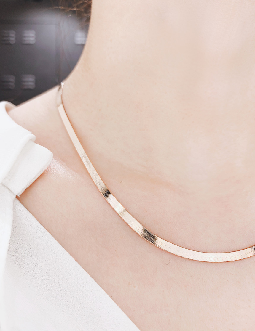 [로이드]14k 뱀줄 3mm Gold 목걸이 (LNC21011G) - 현대Hmall