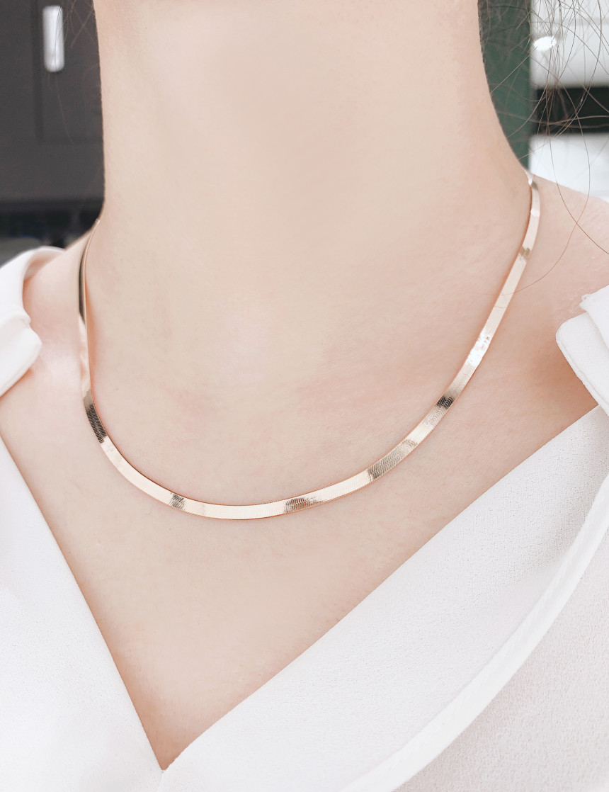 [로이드]14k 뱀줄 3mm Gold 목걸이 (LNC21011G) - 현대Hmall