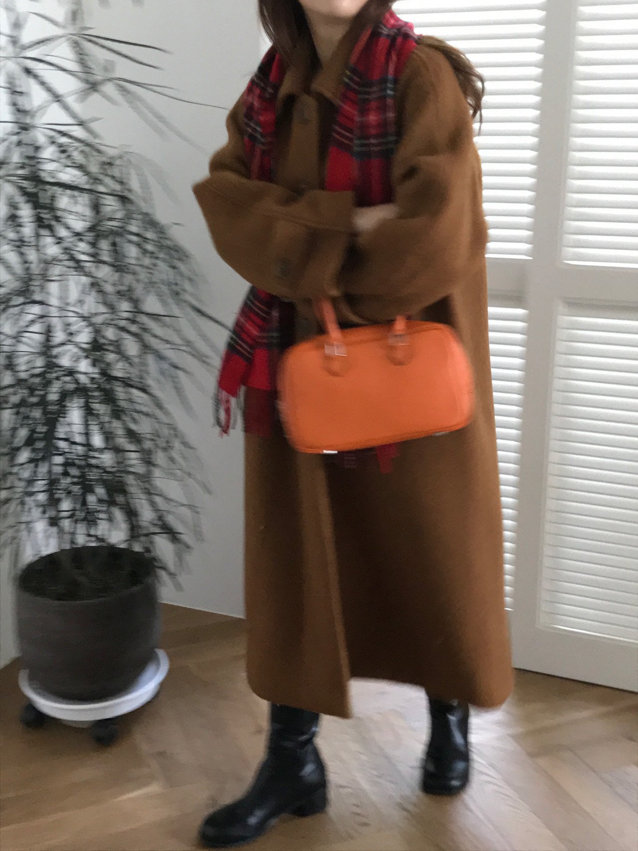 나우어데이즈 [SALE] 카멜 당일 / 아미먼트 카멜 코트 울 카라 부클 싱글 롱 ct (3col)