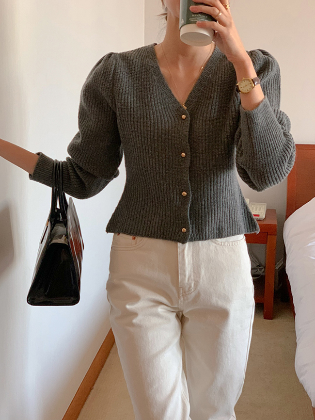 오큐페 [당일발송]아잉 오뜨 가디건 (4col) areing 연말룩 크리스마스룩