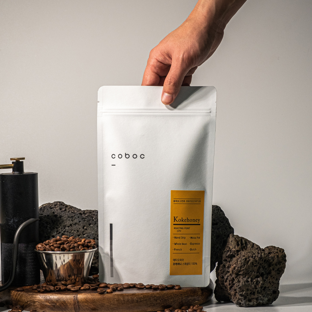 COBOC COFFEE 커피볶는집 커볶 당일로스팅 원두커피 250g 핸드드립 에스프레소 모카포트 분쇄 가루 인도 카피로얄 : 커피볶는집