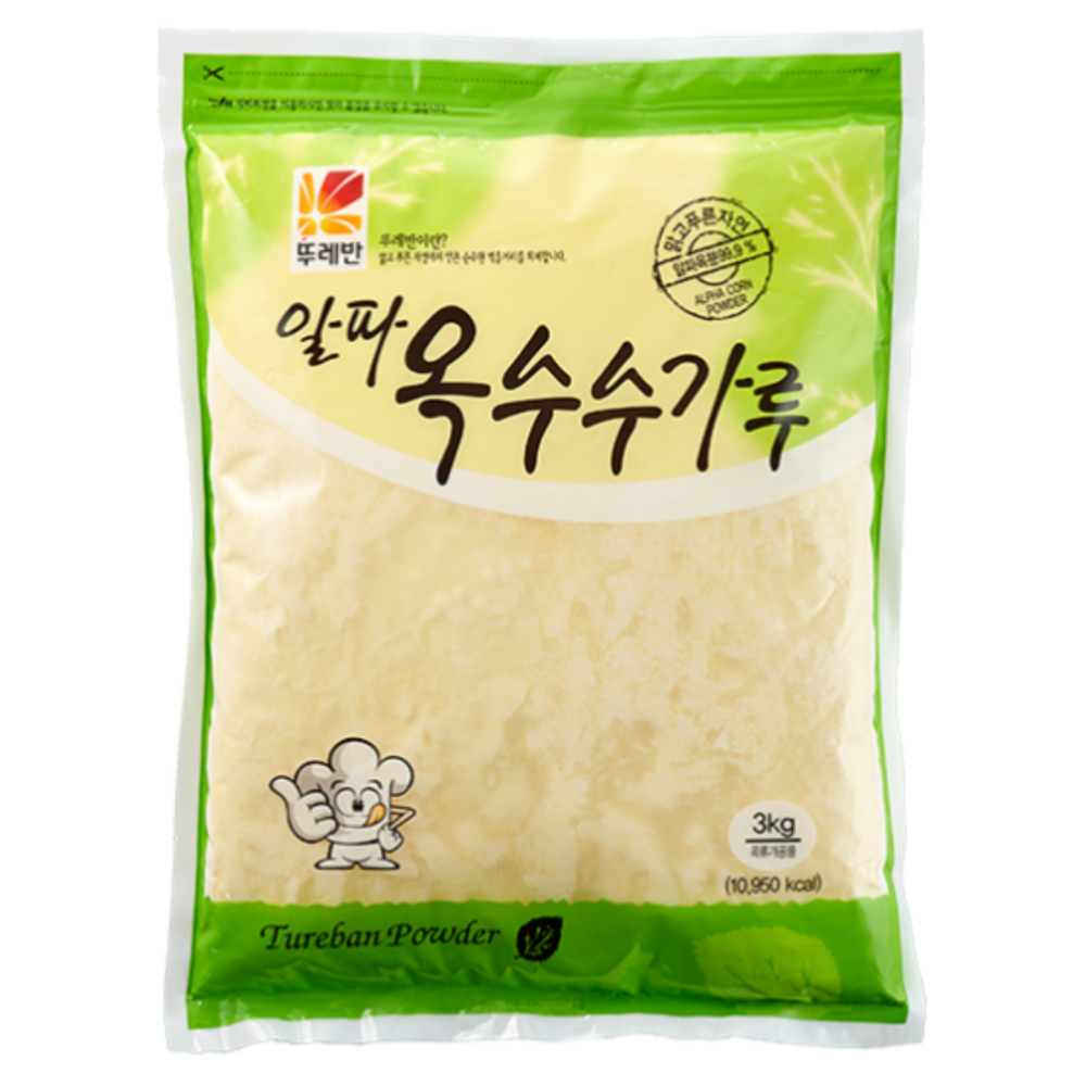 알파 옥수수 가루 3kg 뚜레반 최저가 사업자 식자재 식봄