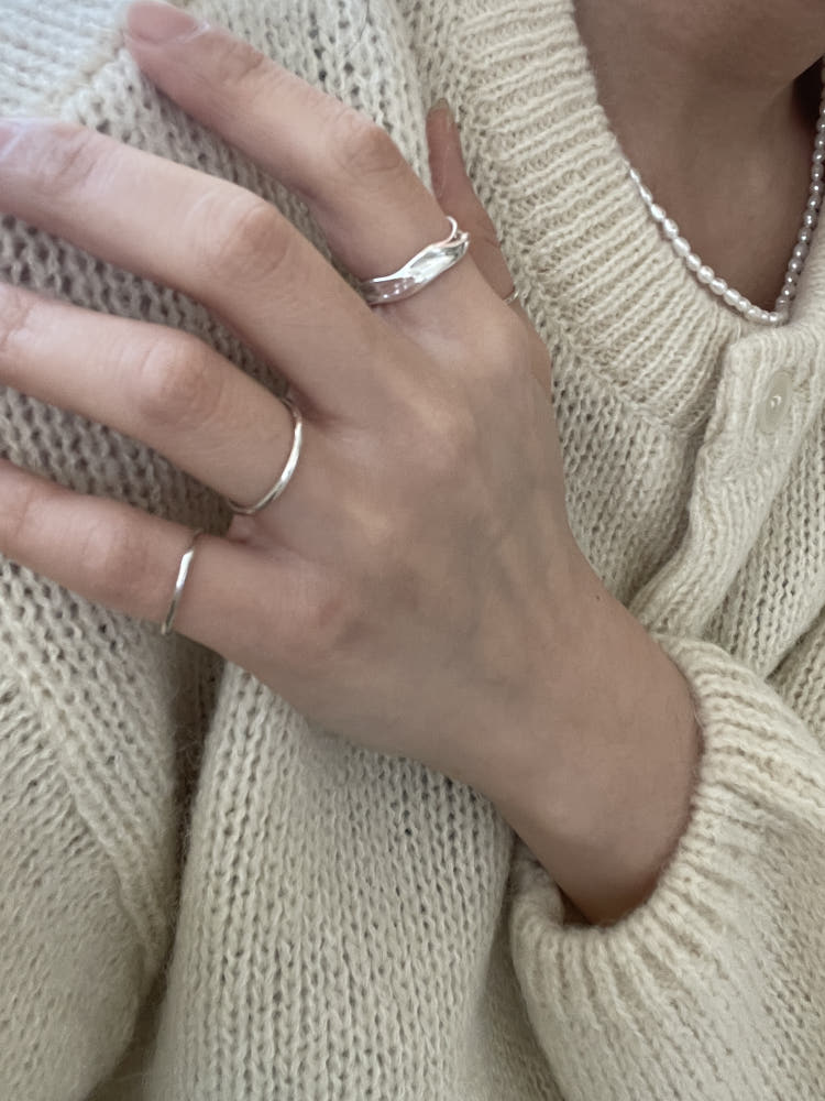 Cenne ring 925silver 센느 프리사이즈 925 실버 반지 : merry coco