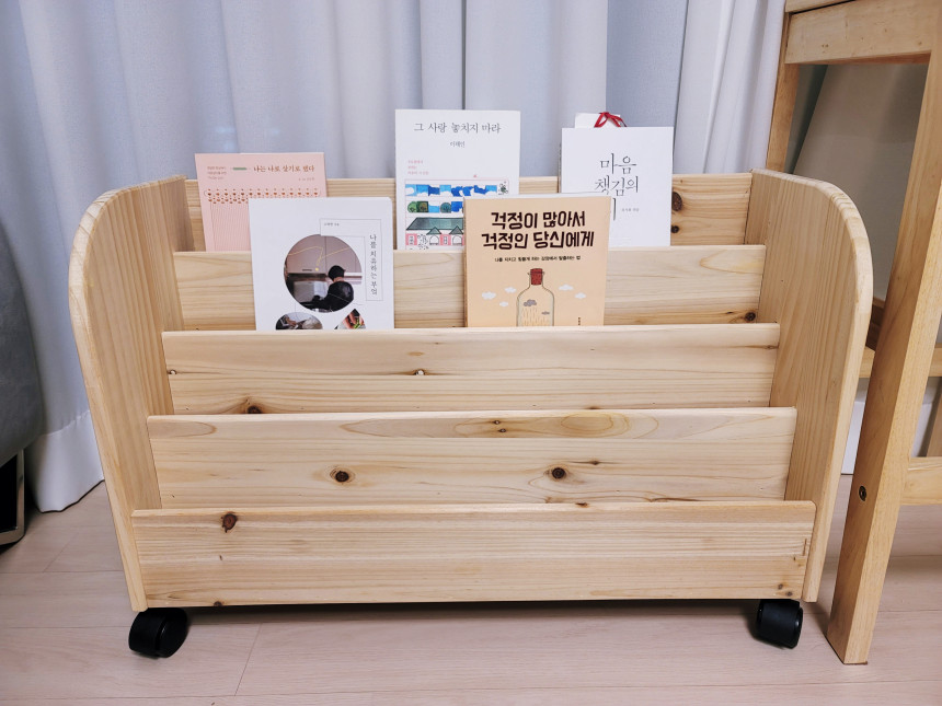 원목 계단식 전면 책꽂이어린이 전면 책꽂이정리함 네이버 블로그