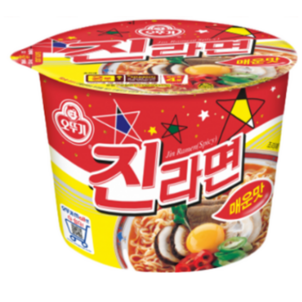 진라면 매운맛 큰컵면 1BOX 110G X 12개입 오뚜기 - 최저가 사업자 식자재 | 식봄