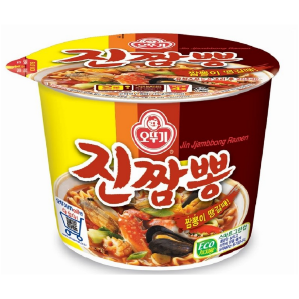 진짬뽕 큰컵라면 1BOX 115G X 12개입 오뚜기 - 최저가 사업자 식자재 | 식봄