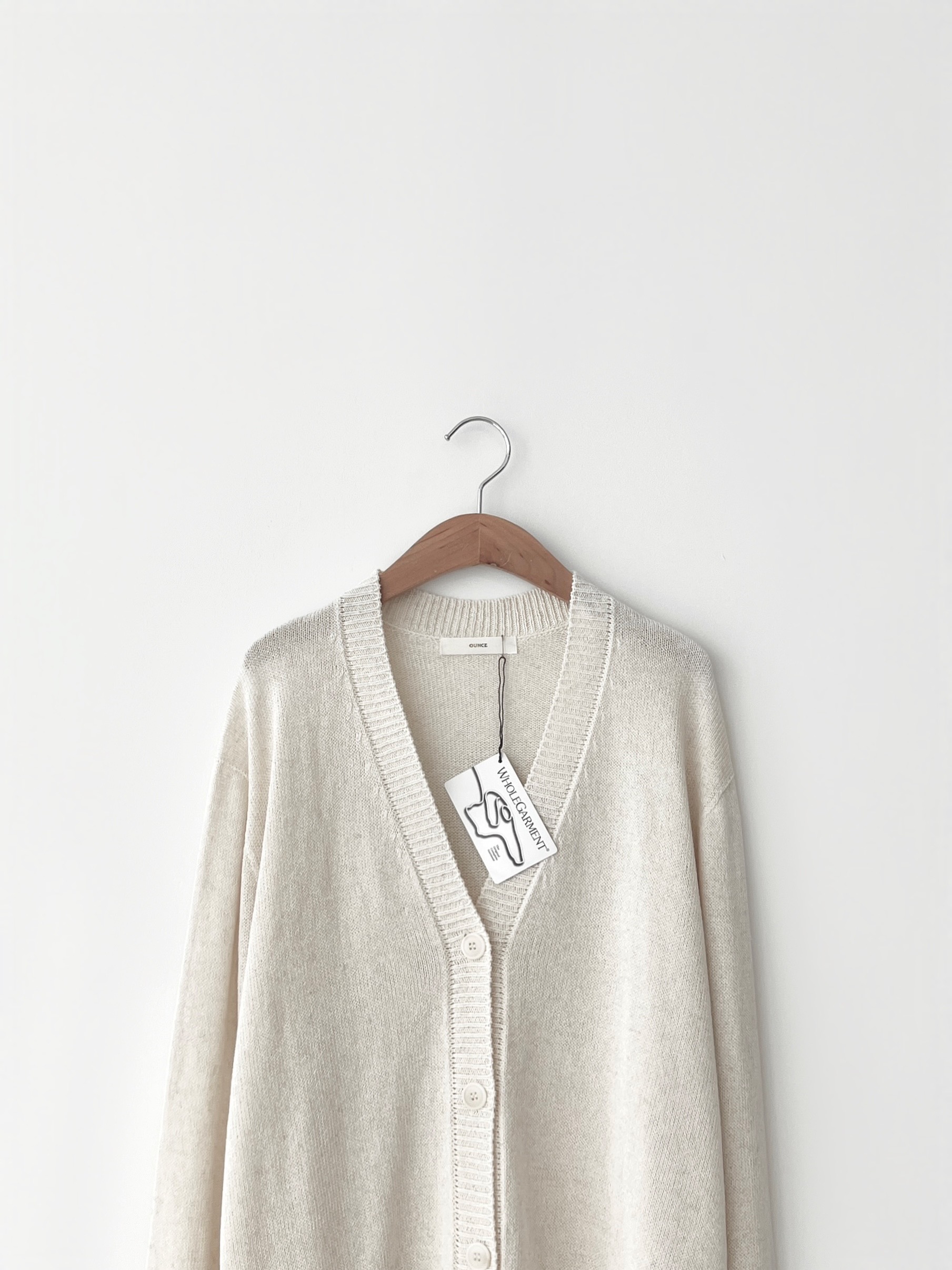 나우어데이즈 OUNCE 온스 린넨 오가닉 가디건 긴팔 브이넥 니트 cd (2col)