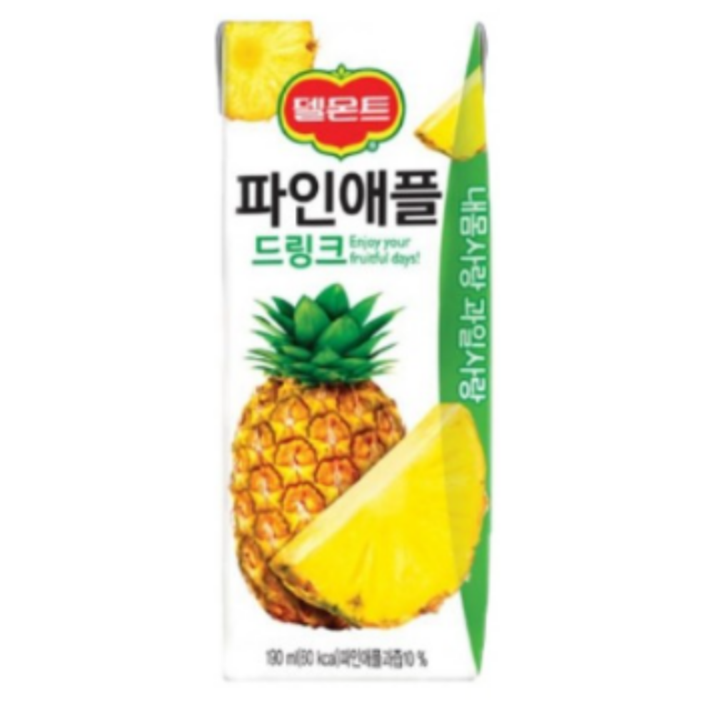 델몬트 드링크팩 파인애플 1box 190ml X 24개입 롯데 칠성 식봄