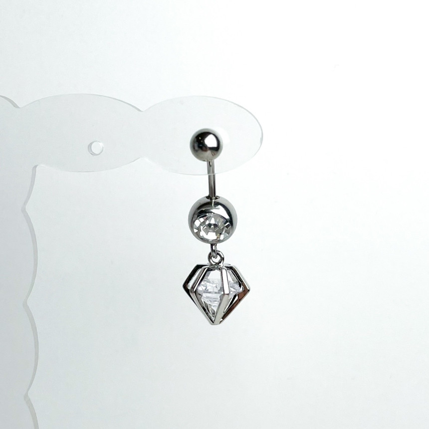 [배꼽피어싱] 다이아큐빅 Belly Piercing