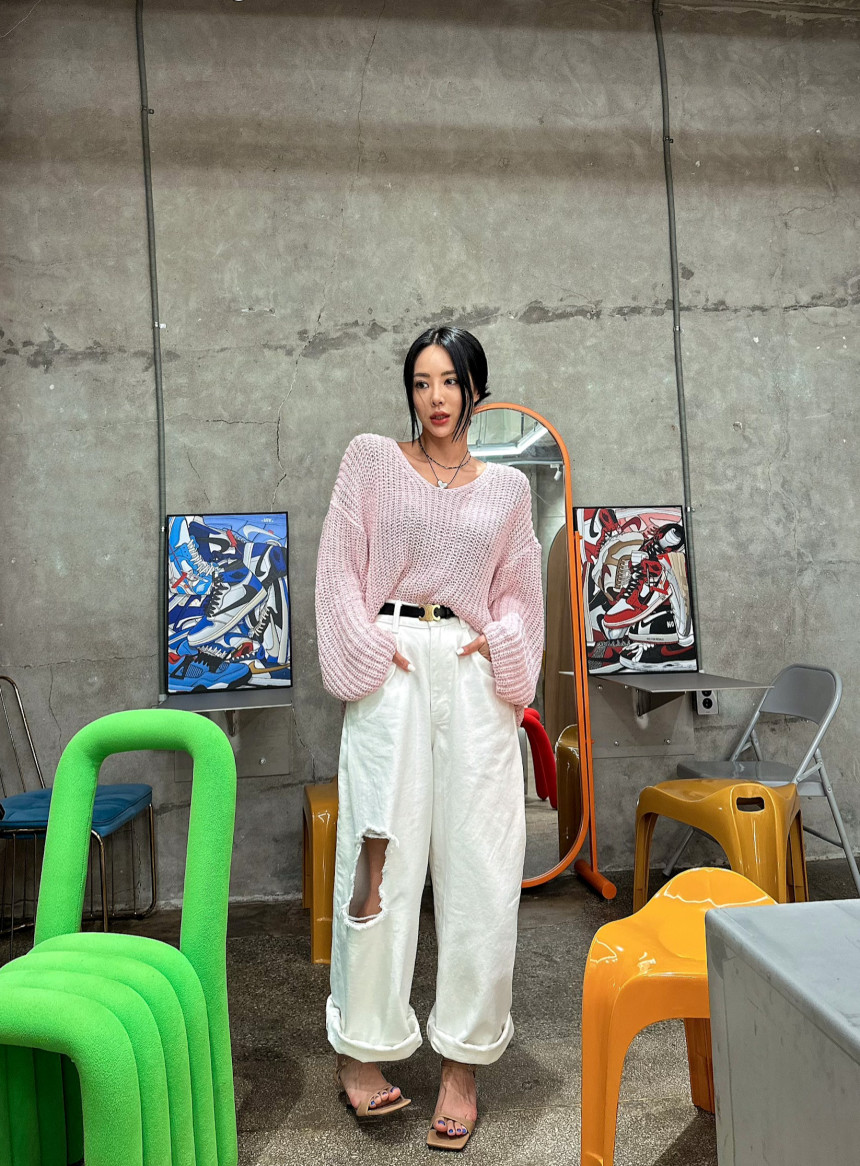 쿨 테잎 니트 (4col)