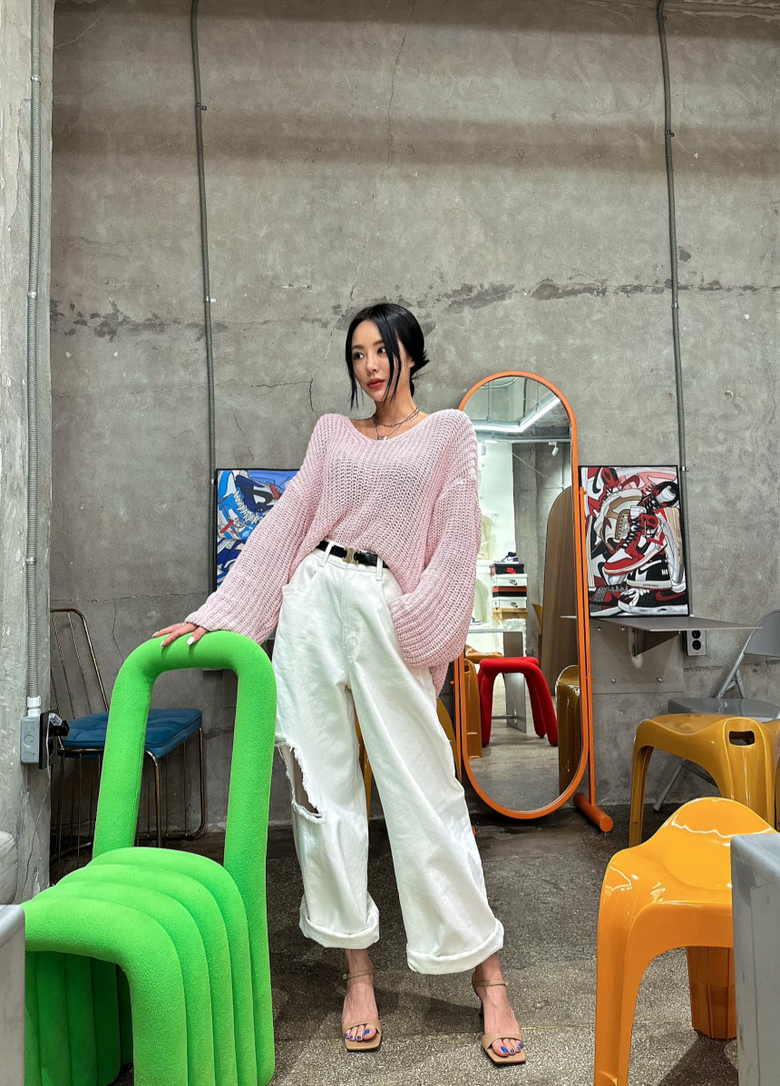 쿨 테잎 니트 (4col)