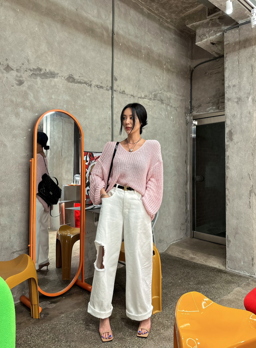 쿨 테잎 니트 (4col)