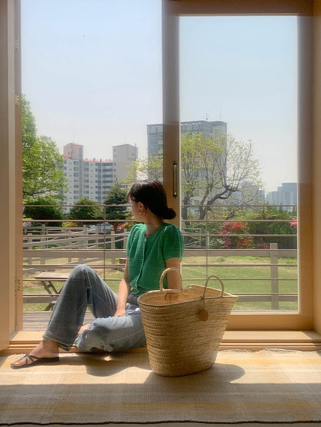 [민트,블루/당일]아잉 얼리 가디건 (4col) areing 반팔 여름가디건