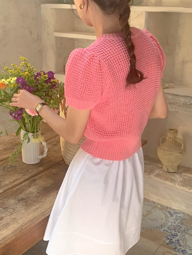 [민트,블루/당일]아잉 얼리 가디건 (4col) areing 반팔 여름가디건