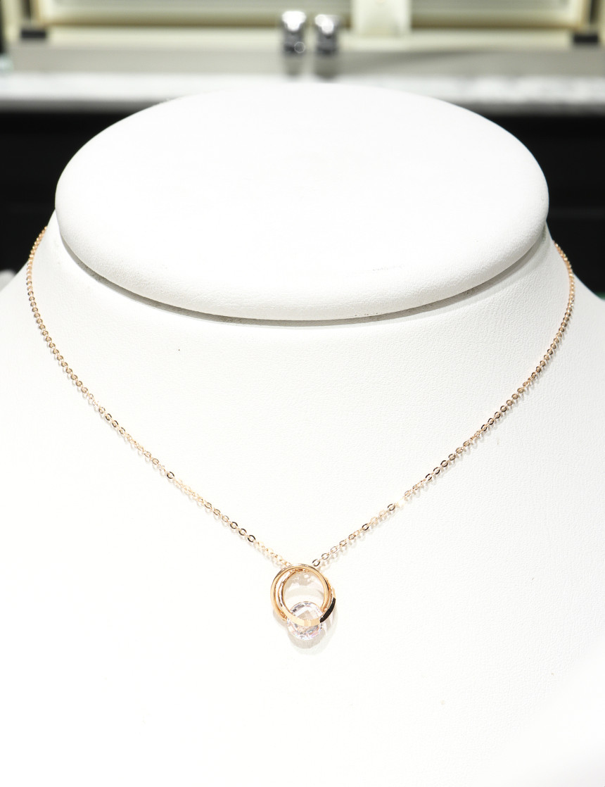 [로이드]14K 트윈 볼륨 탄생석 Gold 펜던트 (LPP19081G) - 현대Hmall